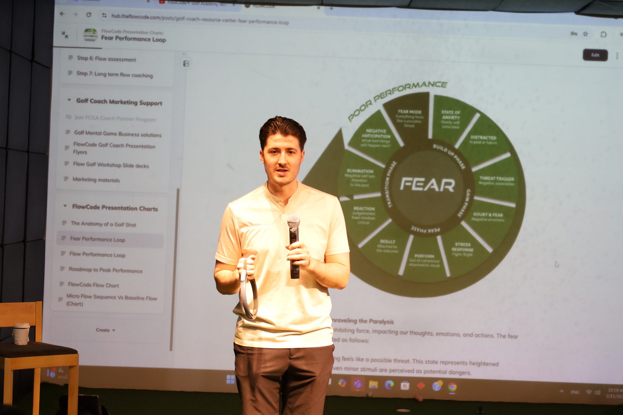 Flowcode Golf Discussion Psychology mental improves performance ...